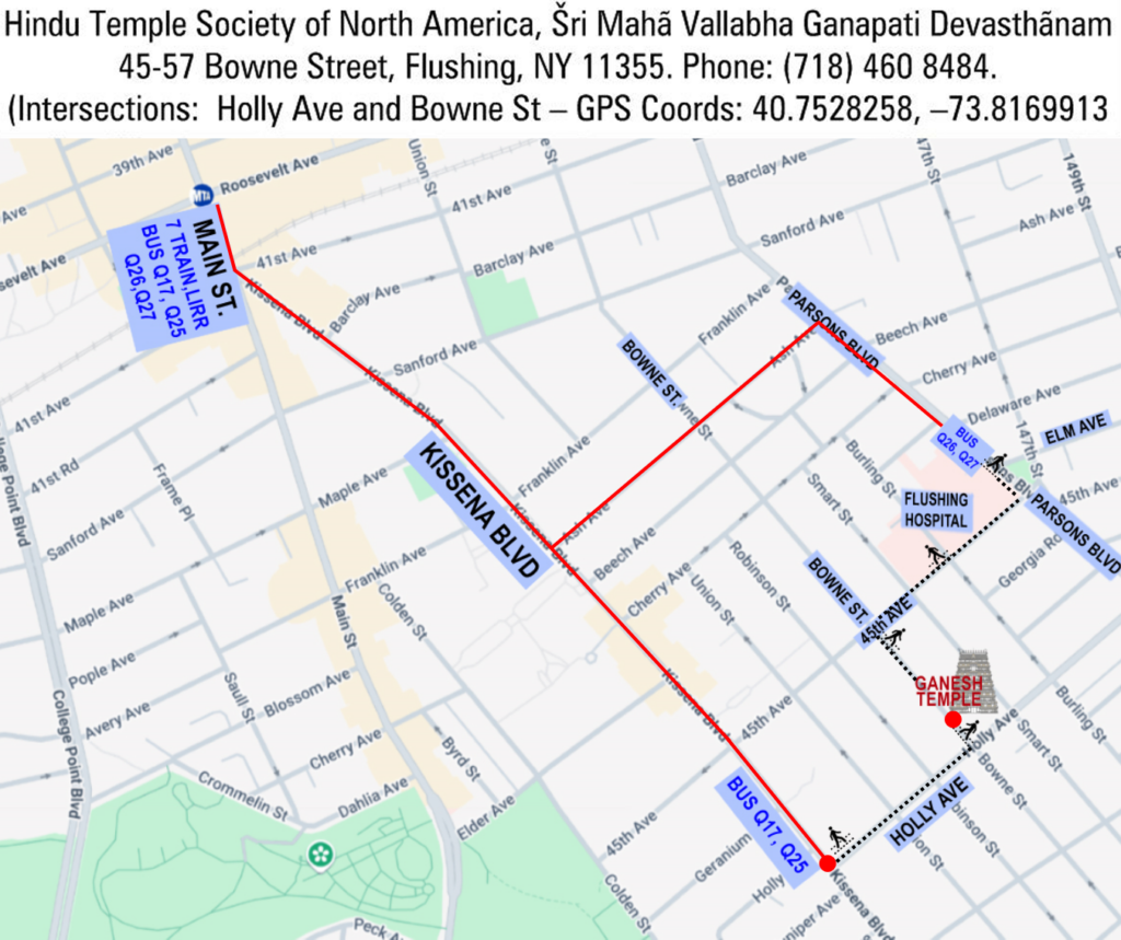 Directions to the Temple – Sri Maha Vallabha Ganapati Devasthanam